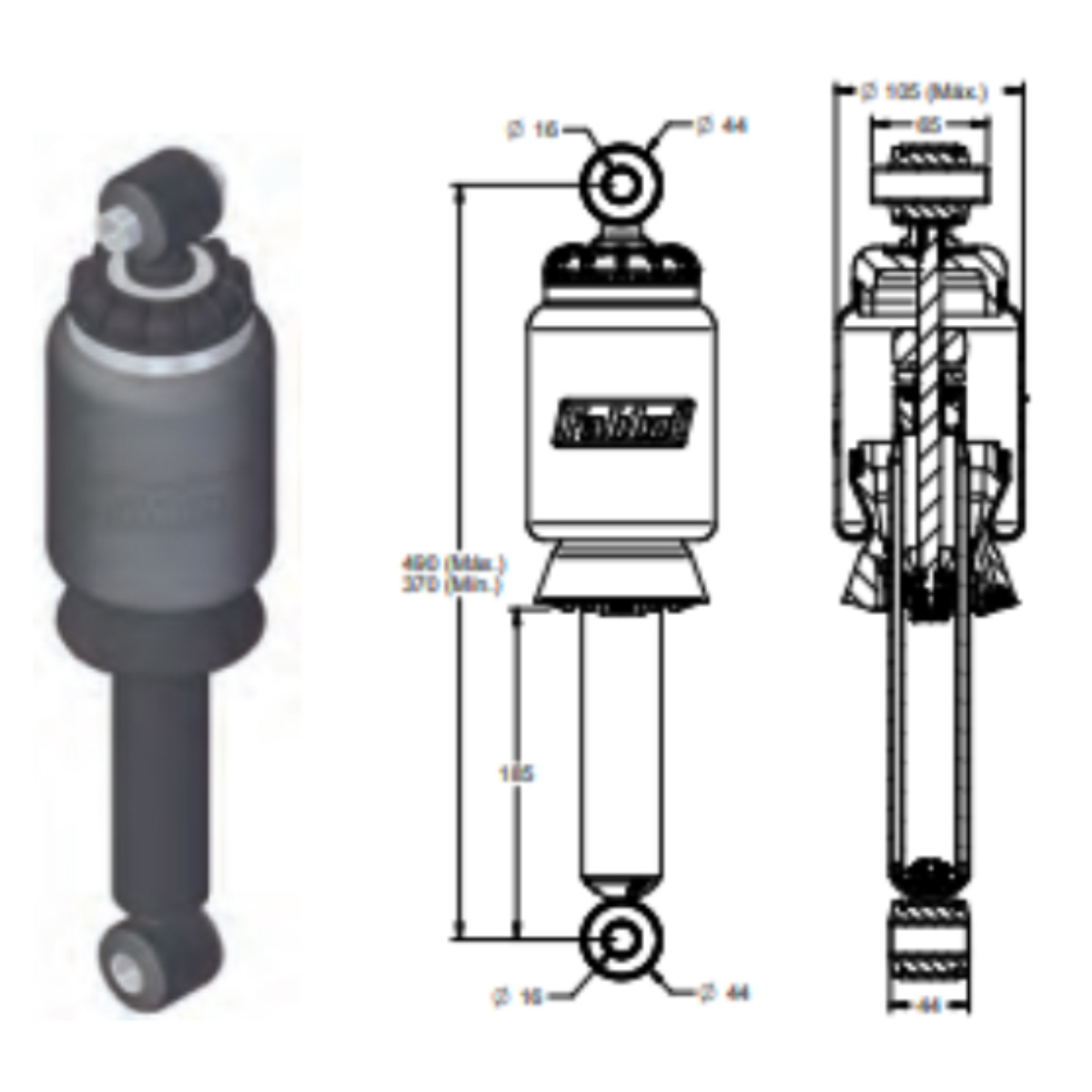 CONJ.AMORT.TRAS.CABINA IVECO STRALIS – MAYREA DIGITAL