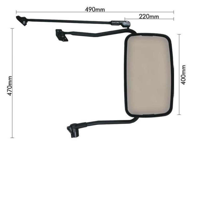 ESPEJO COMPLETO DERECHO PARA VOLKSWAGEN PESADO/MEDIO HASTA 2009 CONVEXO ...