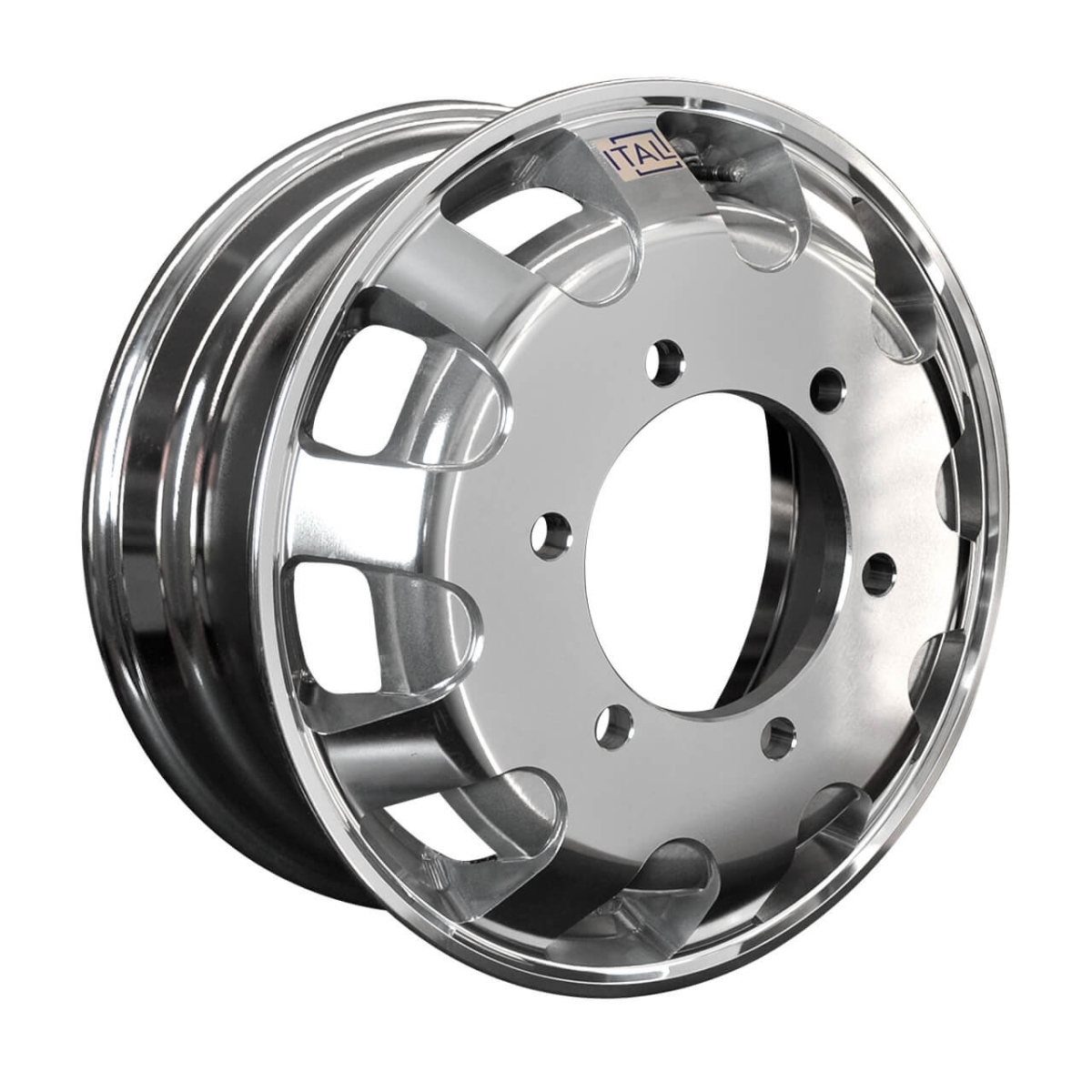 LLANTA ALUMINIO 6 BULONES 6,75X17,5 PARA IVECO TECTOR 11190 CON VALVULA ...