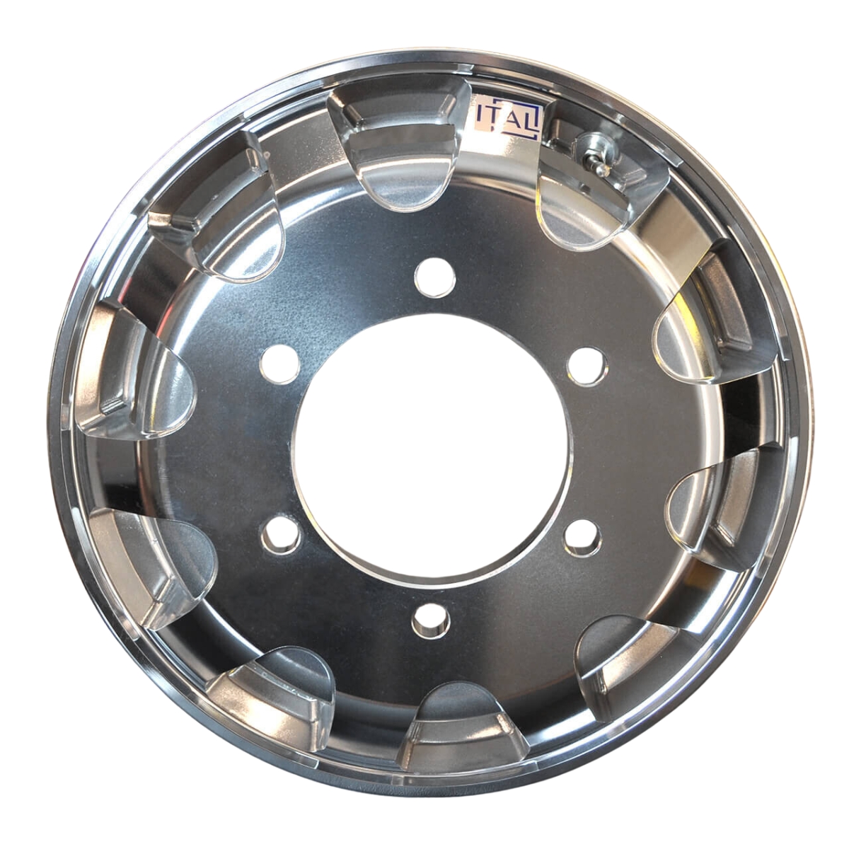 LLANTA ALUMINIO 6 BULONES 6,75X17,5 PARA IVECO TECTOR 11190 CON VALVULA ...