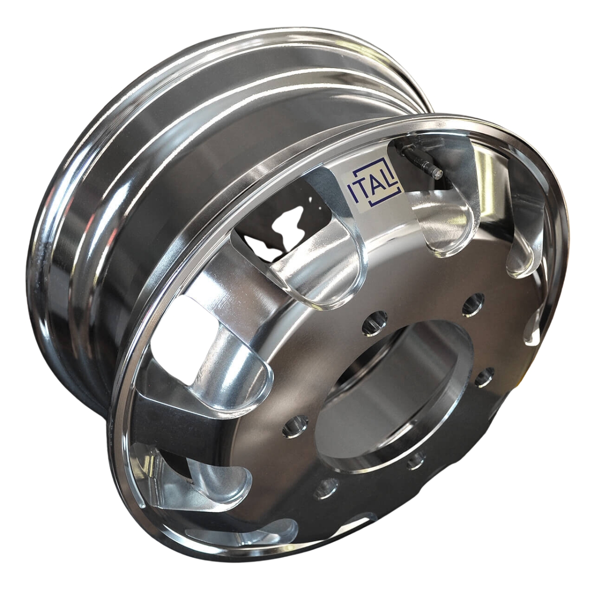 LLANTA ALUMINIO 6 BULONES 6,75X17,5 PARA IVECO TECTOR 11190 CON VALVULA ...